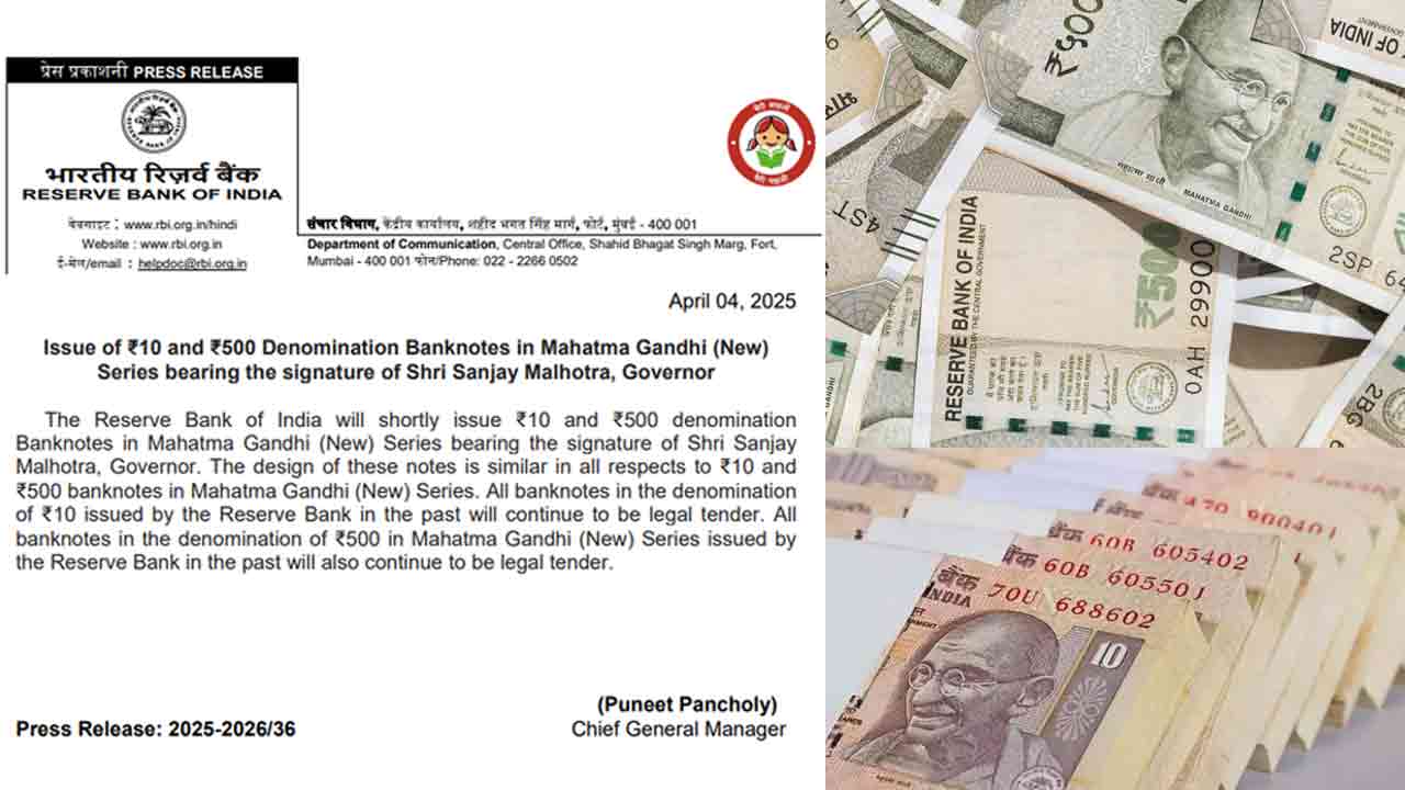 RBI’s New ₹10 and ₹500 Notes: Are Old Notes Still Valid? - Bigtvlive ...