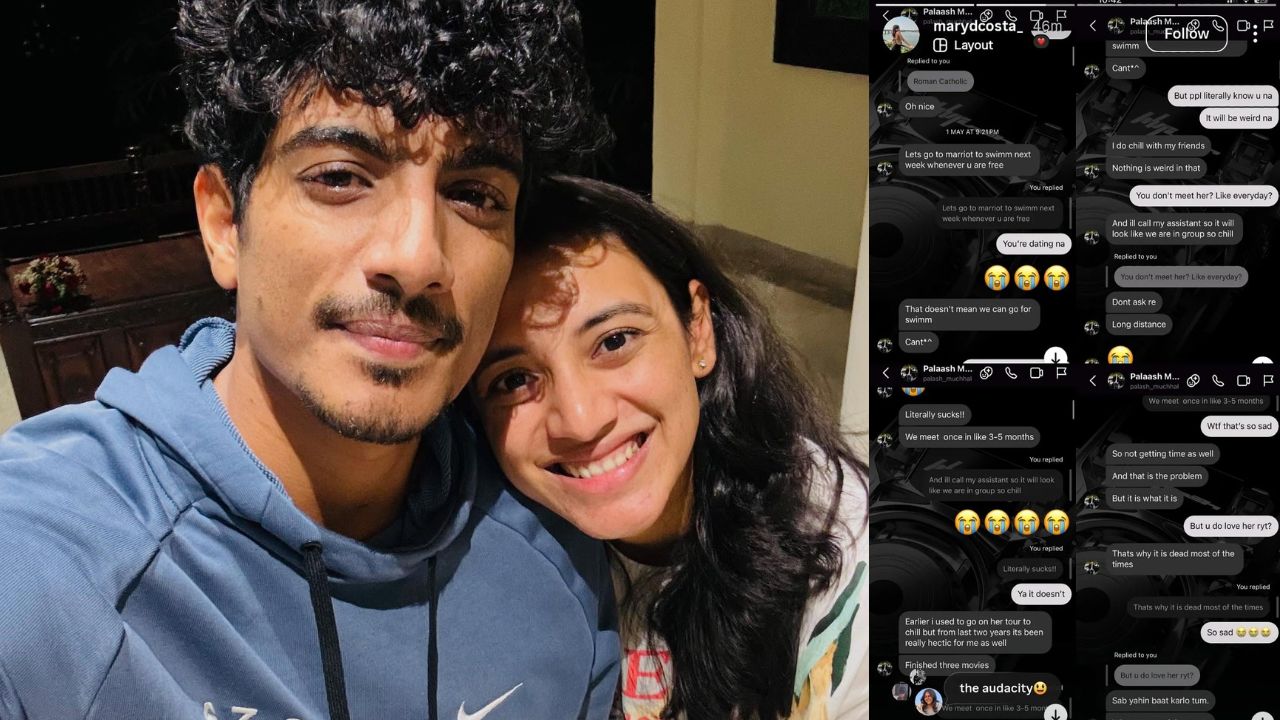 Palaash Muchhal Cheat On Smriti Mandhana? See Screenshots
