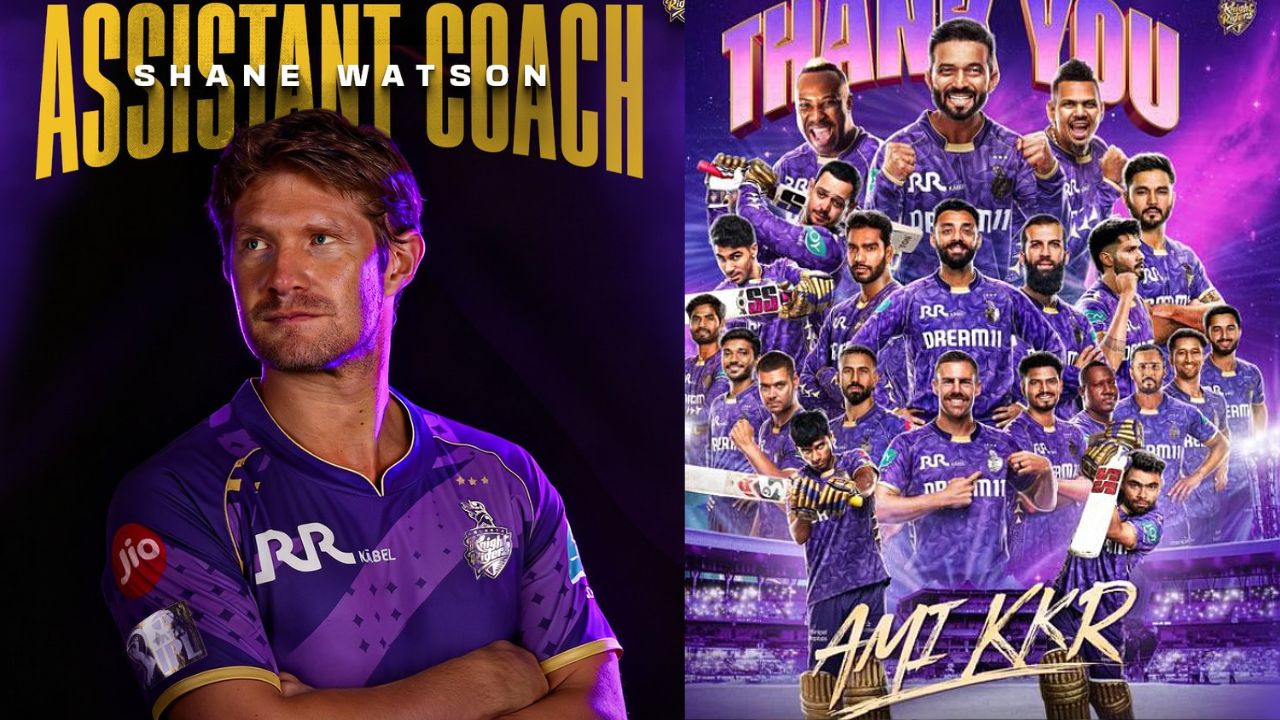 Shane Watson as Assistant Coach of KKR in IPL 2026